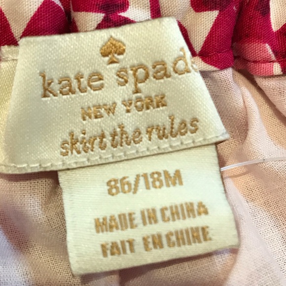 kate spade | Bottoms | Kate Spade Girls Skater Skirt 8m Pink White Red ...